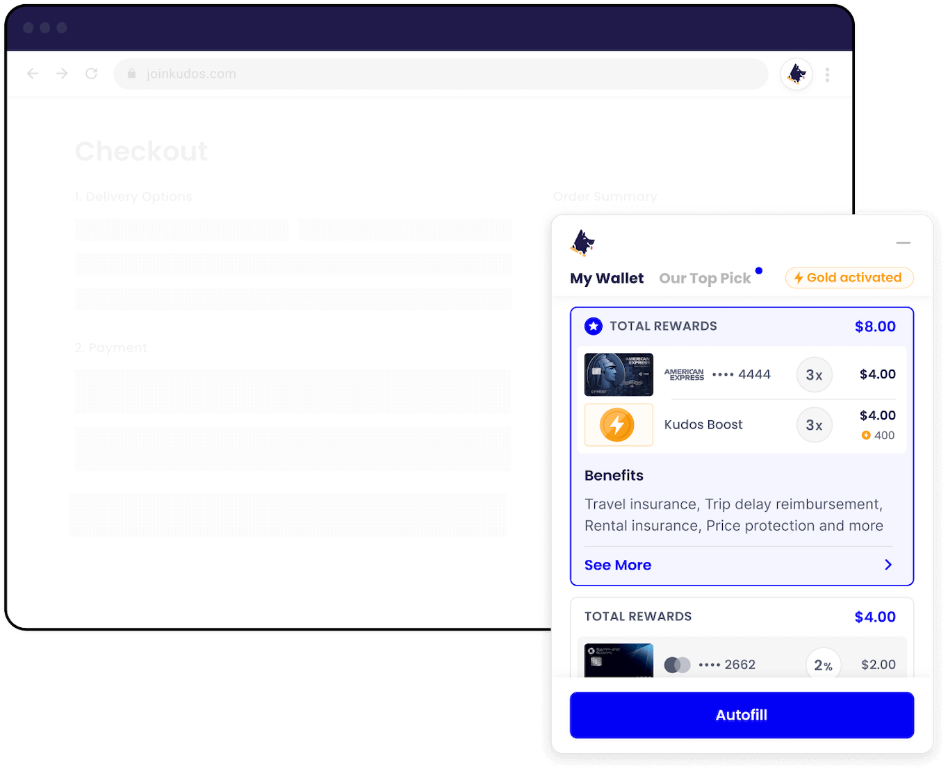 Kudos - Smart Wallet