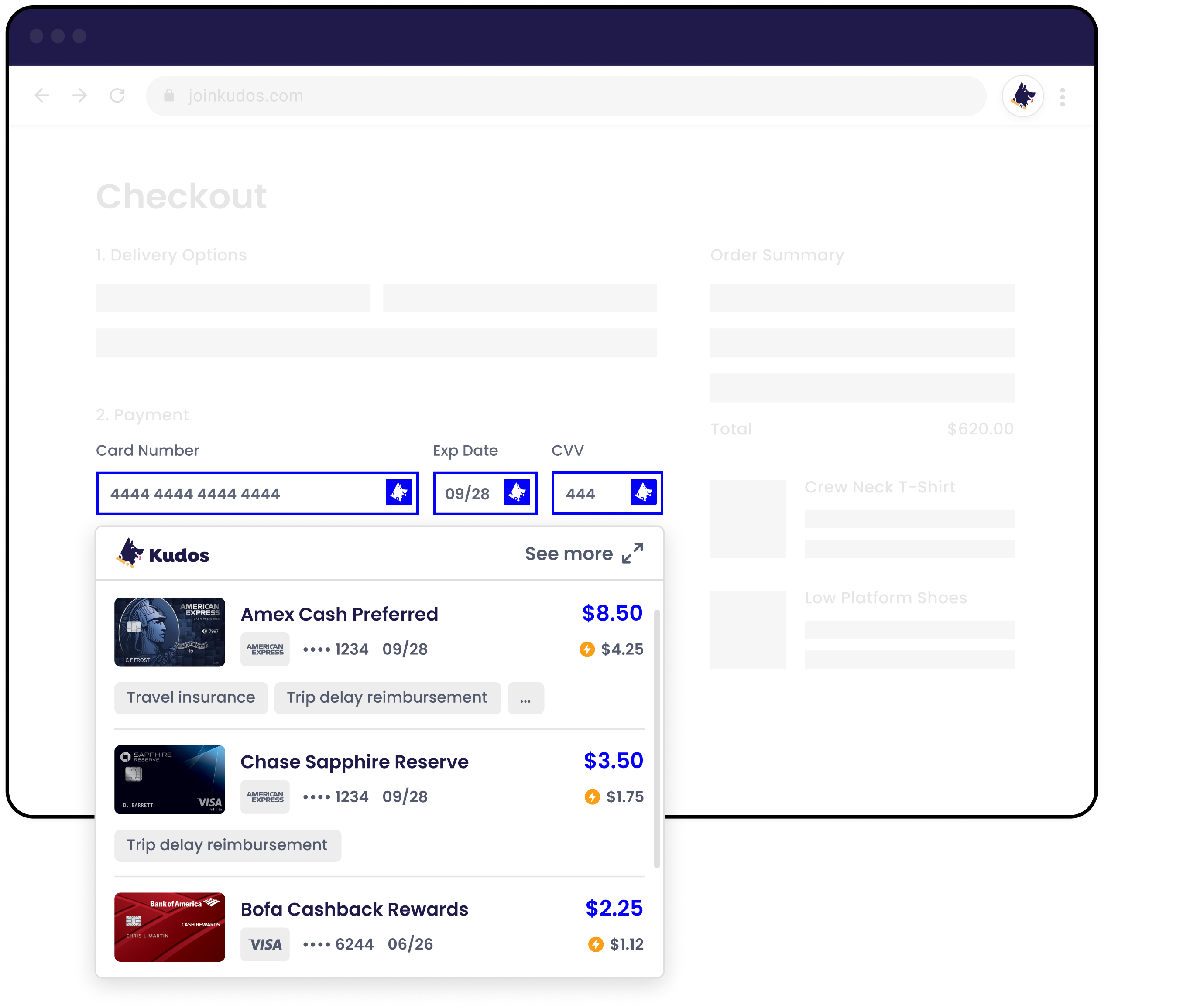Kudos - Smart Wallet