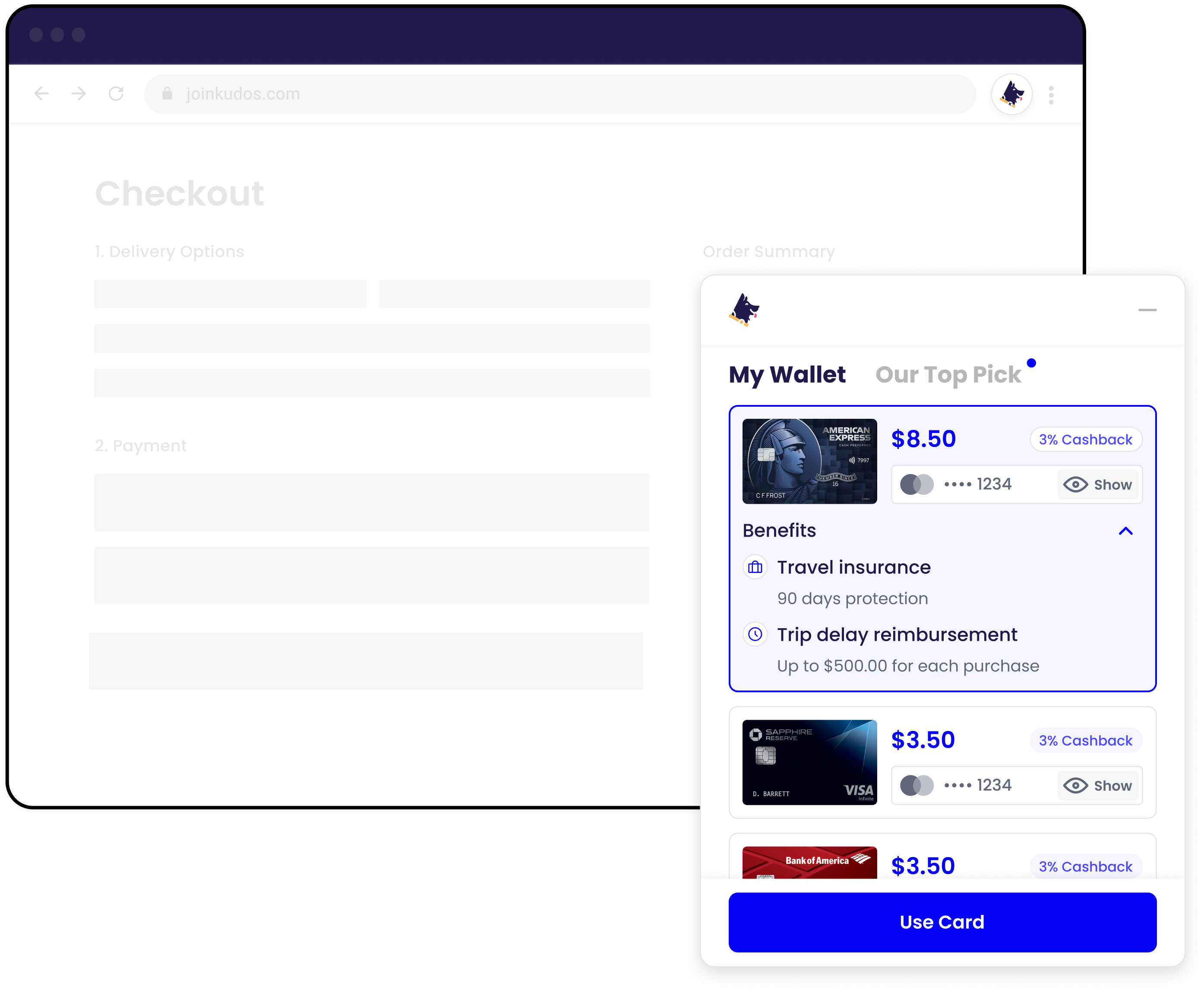 Kudos - Smart Wallet